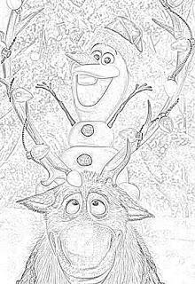 frozen coloring pages sven